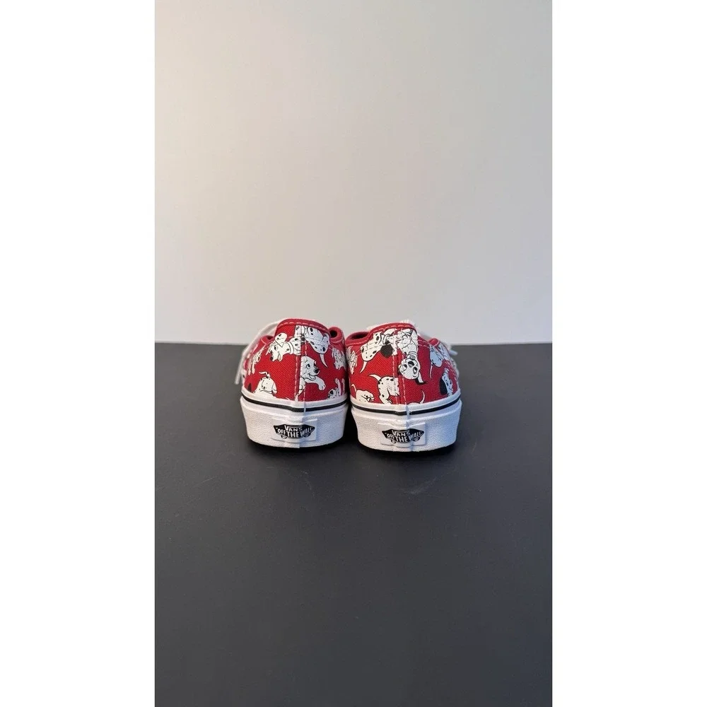 VANS, Disney | Shoes | Vans X Disney 1 Dalmatians Red White Canvas ...